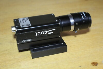 BASLER SCOUT SCA1600-14gm w/ KEYENCE HR F1.4/25mm Lens & Camera Mount ...