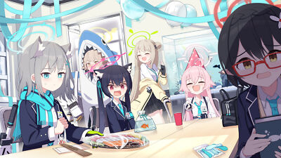 Anime Girls Shiroko Blue Archive Takanashi Hoshino Gaming Mat Desk 2335 ...