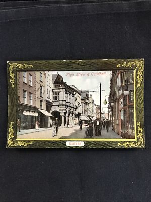 Postcard England Unposted Exeter High Street and Guildhall Framed view ...