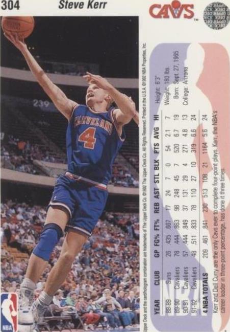 1992-93 Upper Deck - Steve Kerr #304 for sale | eBay