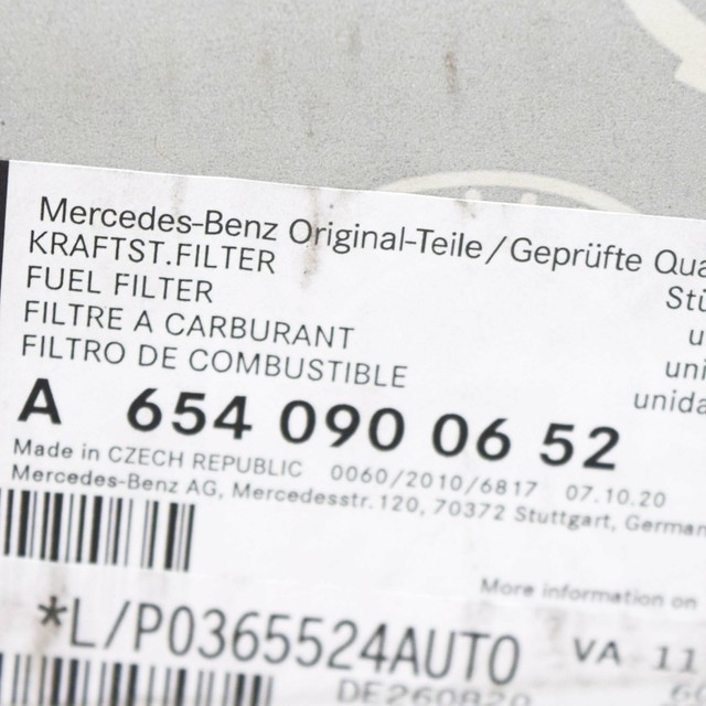 Mercedes-Benz E W213 Under Tank Fuel Filter A6540900652 Genuine for ...