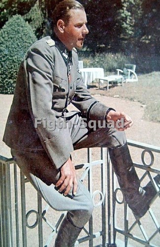 WW2 Picture Photo German SS Panzer Div Commander Hitlerjugend 8484 | eBay