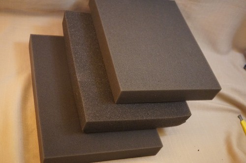 Lot 3 - Recycled Foam Gray Packing shipping Protection Medium Density ...