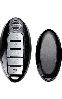 Exact Fit Glossy Black Smart Key Fob Shell For Nissan Armada Rogue GT-R ...