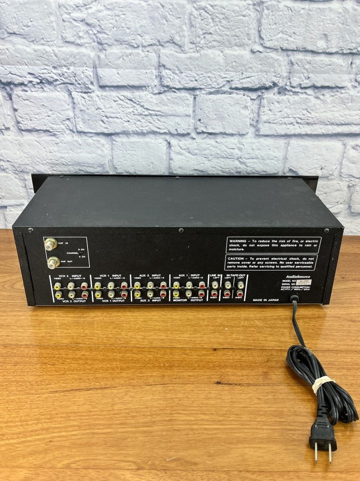 Vintage Rare Audiosource AV-ONE Audio/Video Selector And Processor ...