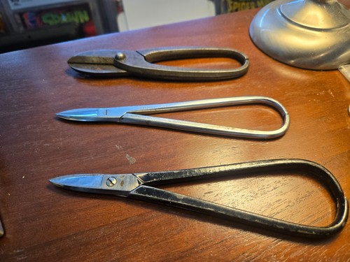 Vintage lot Light Metal Leather Glass Cutting Snips Scissors Germany | eBay