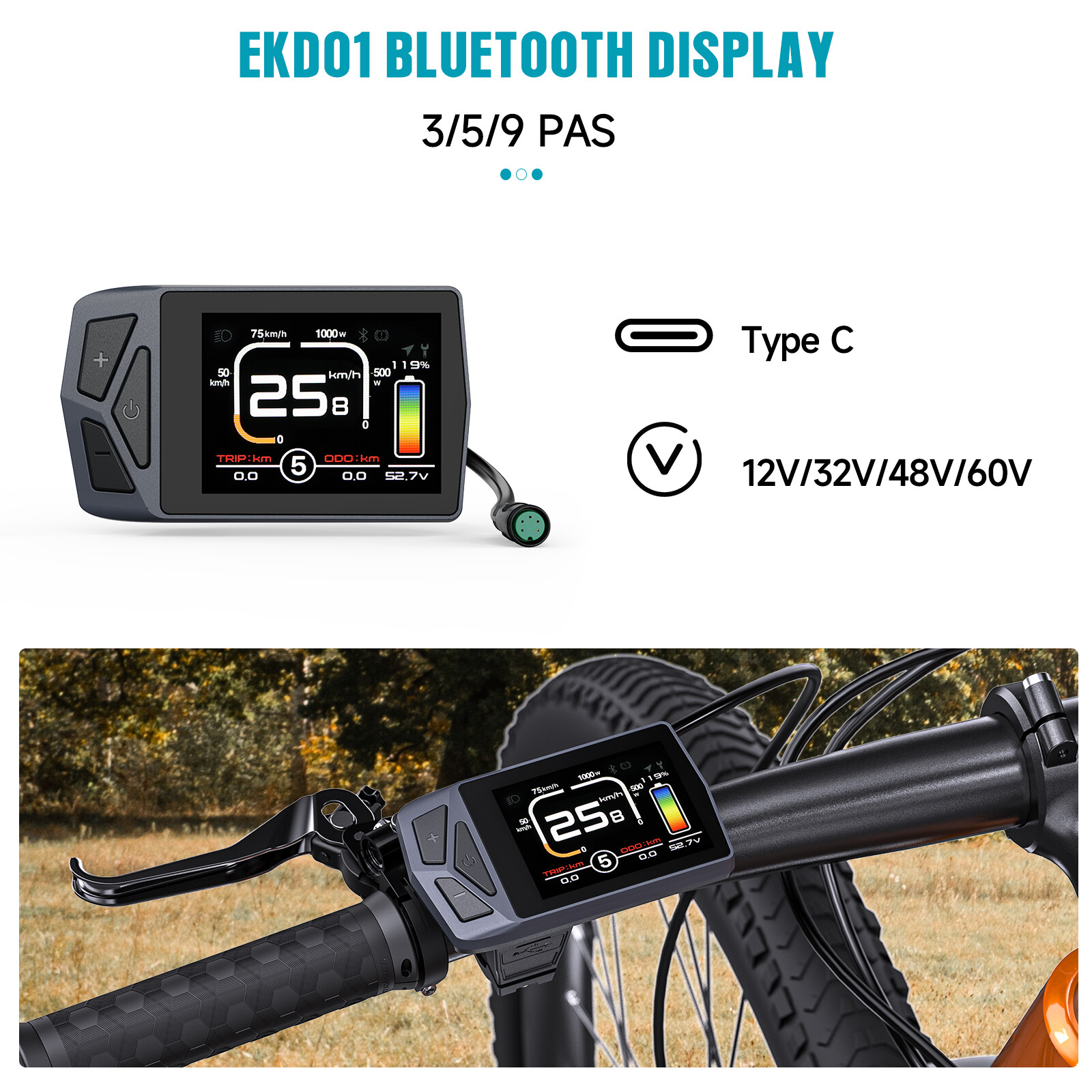 EKD01 Color Display for E bike Kit BAFANG BBS BBS-HD Mid Drive Motor | eBay