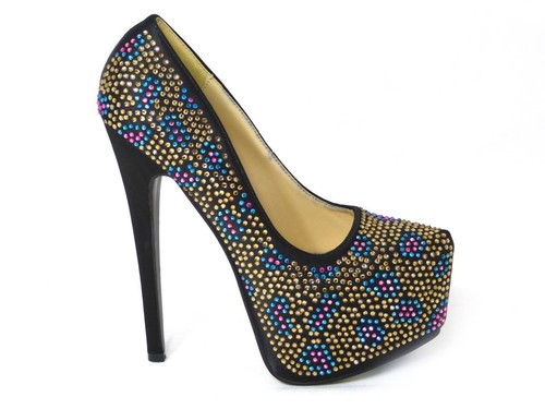 LADIES WOMENS HIGH HEEL STILLETO CONCEALED PLATFORM COURT SHOES SANDALS ...