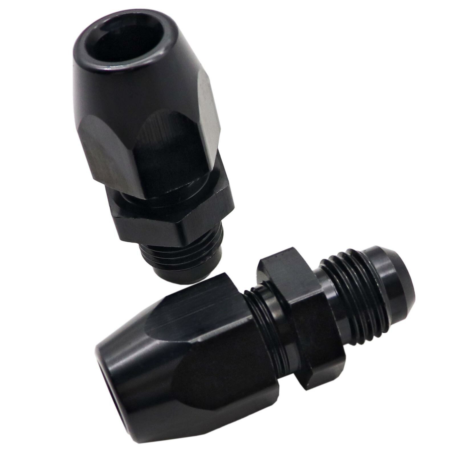 2Pcs AN6 Male to 3/8" Tube Hardline Fuel Line Adapter Fitting Tubing ...