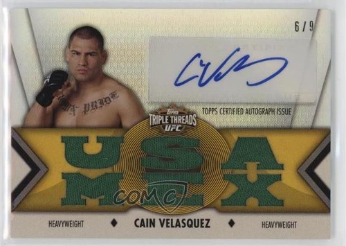 2013 Topps UFC Knockout Triple Threads Relics Gold /9 Cain Velasquez ...