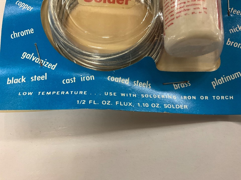 Harris Stay Brite Silver Solder & Stay Clean Liquid Flux Kit Vintage ...