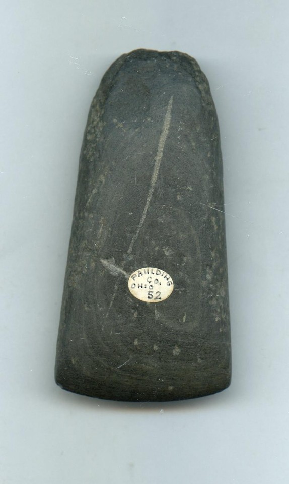 Indian Artifacts- Nice Banded Slate Celt | eBay
