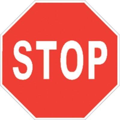 12" STOP Hi-Intensity Aluminum snowmobile, ATV TRAIL SIGN 20YR WRTY | eBay