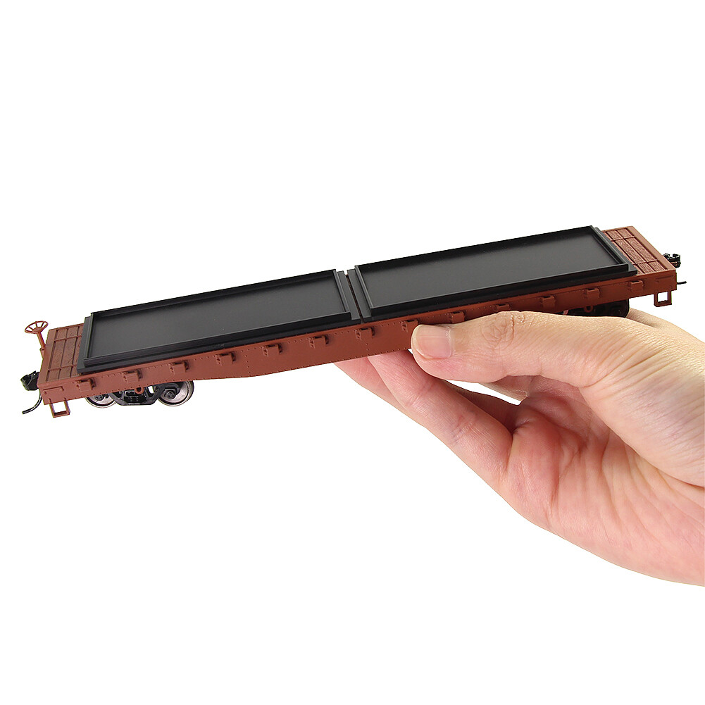 Evemodel Trains 1 Unit HO Gauge 52' Flat Car 1:87 52ft Container ...