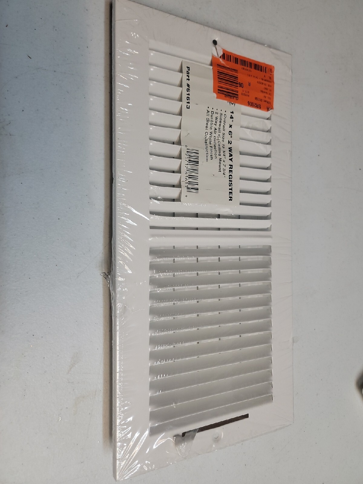 14 x 6 Inch HVAC Vent Cover 2-Way Steel Wall/Ceiling Register, White | eBay