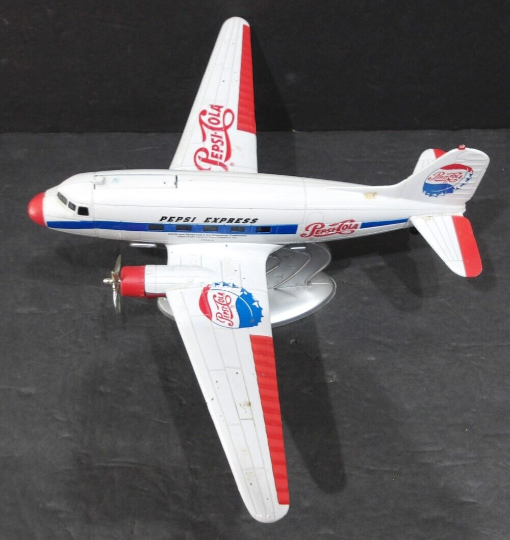 Vtg. Pepsi Express Airplane Die Cast Model & Coin Bank Pepsi-Cola ...