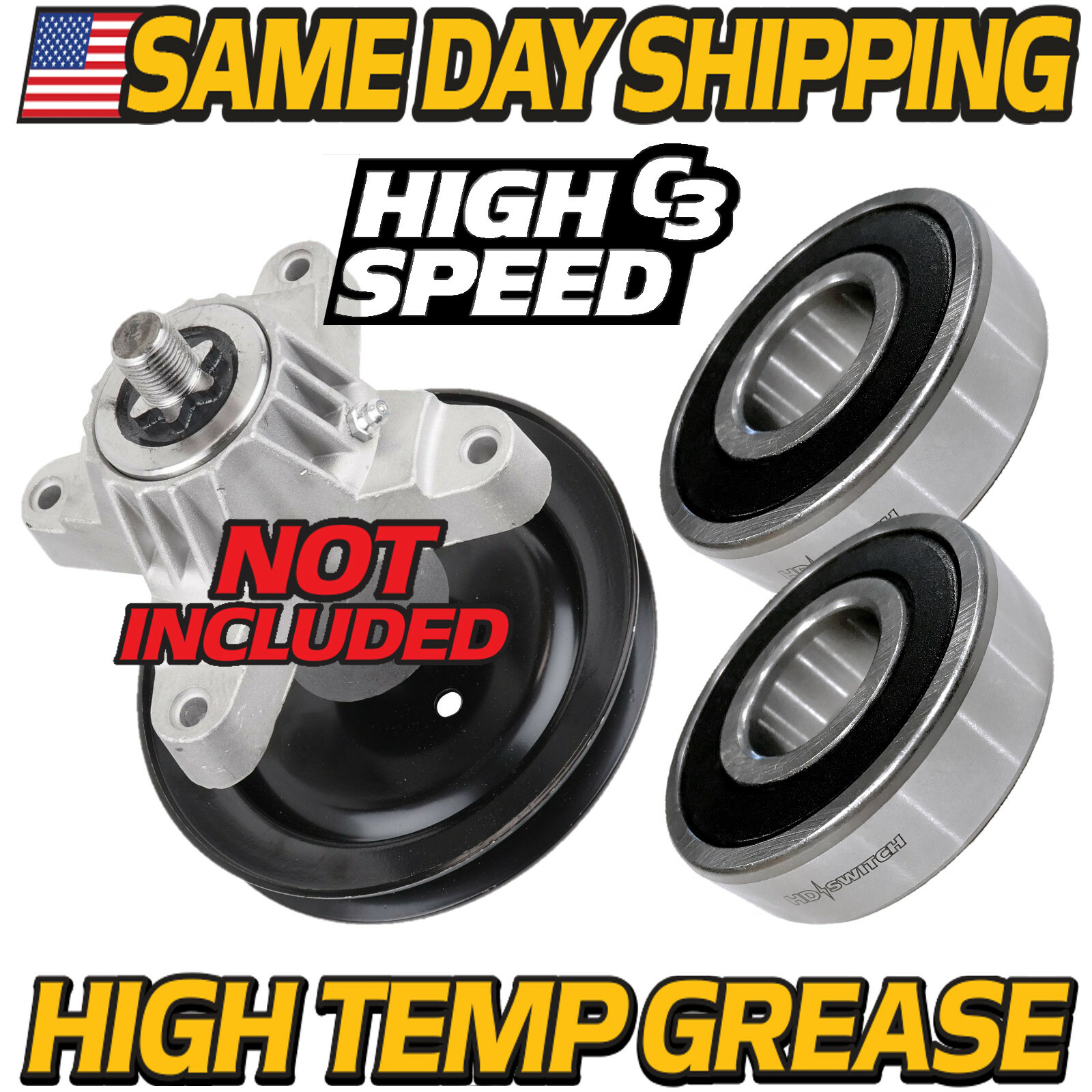 (2 Pack) Spindle Bearing Rebuild fits Cub Cadet MTD 918-04822A 918 ...