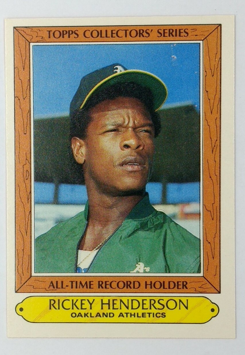 1985 Topps Collectors’ Series All-Time Record Holder Rickey Henderson ...