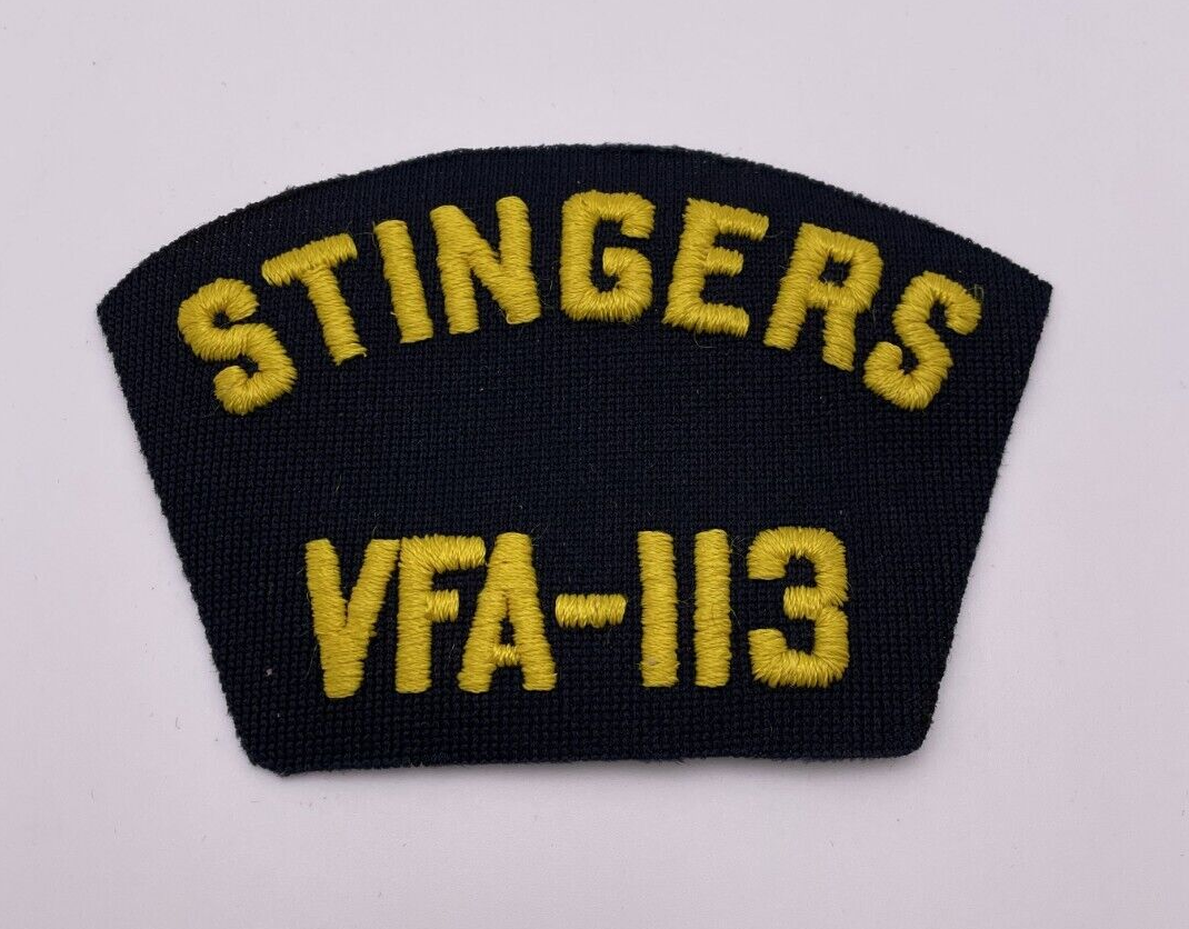 2 Stingers VFA - 113 Strike Fighter Squadron Patch Patches USN Navy ...