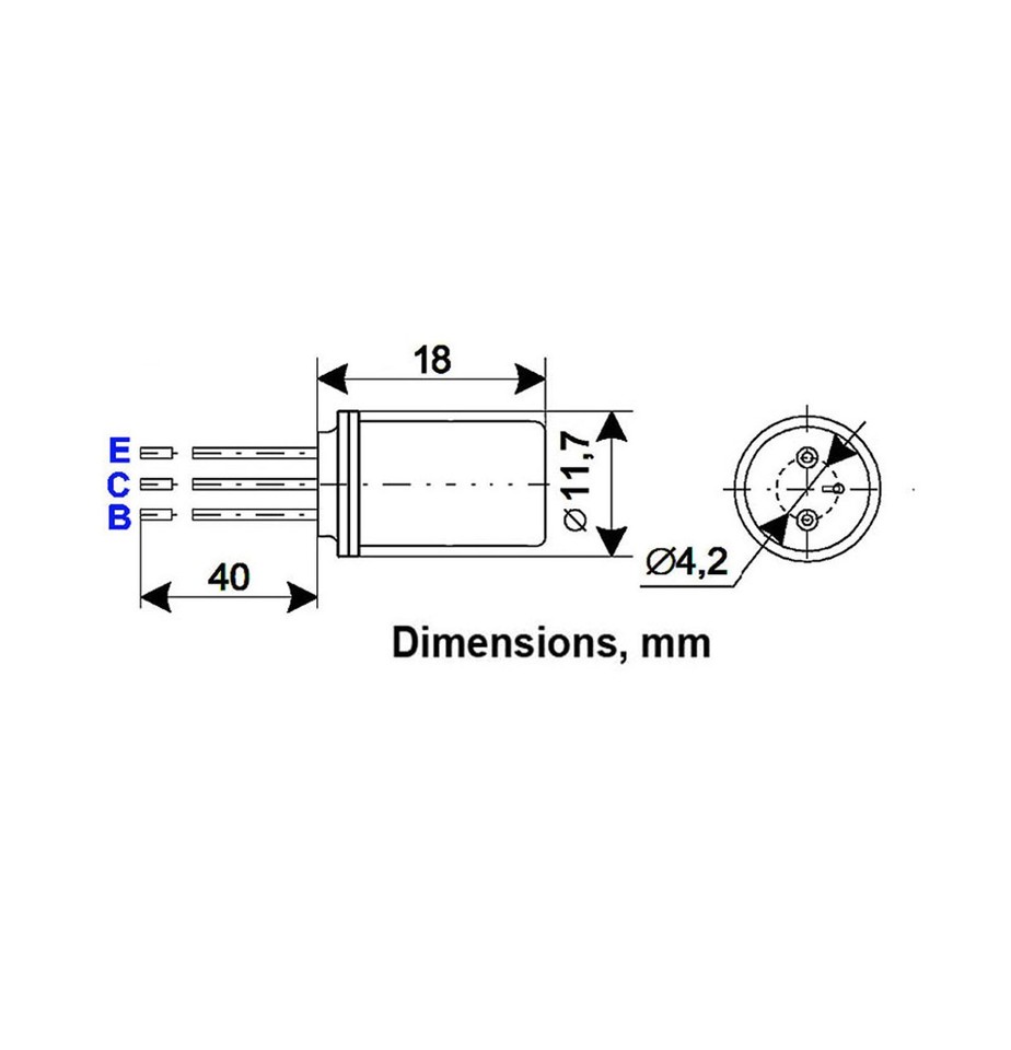 4pcs Germanium Transistor PNP GT402E AC127 AC132 AC188 hfe 60 -150 Fuzz ...