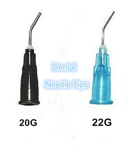 1000PCS 22 GAUGE PRE BENT FLOW DENTAL NEEDLE TIPS BLUE FOR ETCH | eBay