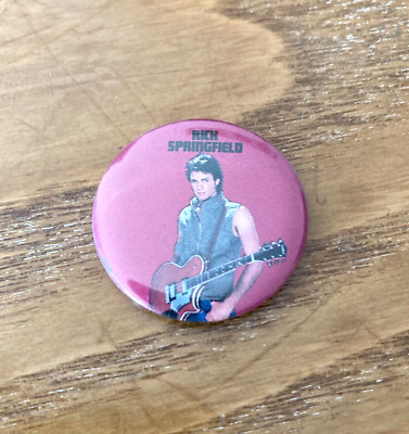 Vintage Rick Springfield Rock N Roll Music Band Pin Pinback Button | eBay