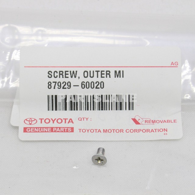 87929-60020 Toyota OEM Genuine Screw Outer Mi for sale online | eBay