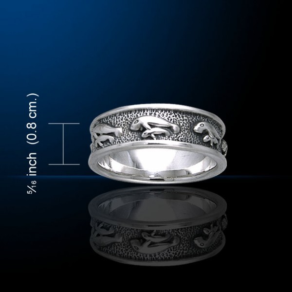 Manatee 925 Sterling Silver Ring Beach Ocean Sea Life Awareness ...