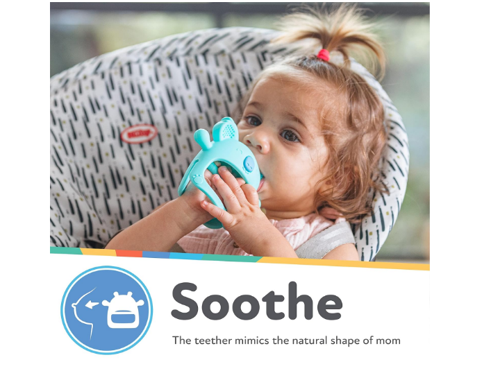 Babies Teething Ring Toy Baby Teeth Scratch Silicone Mitten Infant Grip ...