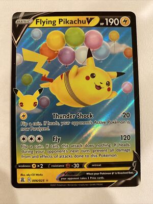 Pokémon TCG Flying Pikachu V Celebrations 006/025 Holo Ultra Rare | eBay