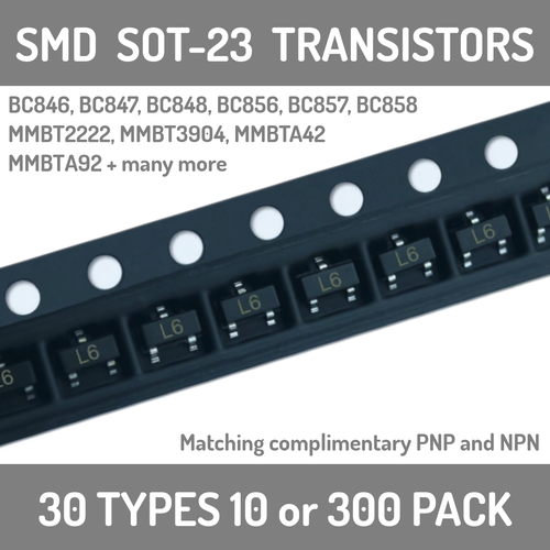 30 Types SOT-23 SMD Transistors, 10 pack or 300 pack of all types | eBay UK