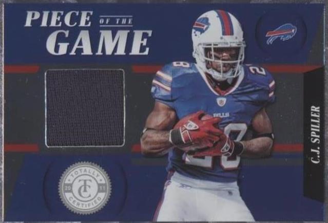 2011 Panini Totally Certified - Piece of the Game C.J. Spiller #7 /199 ...