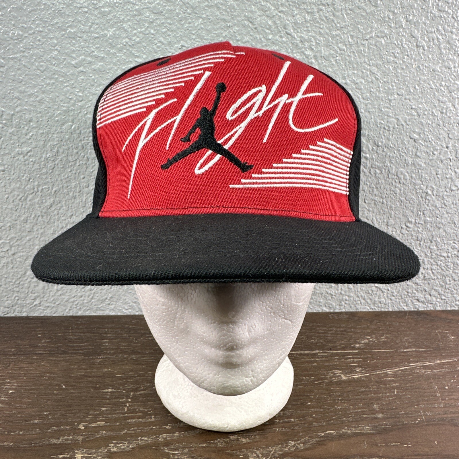 Michael Jordan AIR Flight Jumpman Black And Red Snapb… - Gem