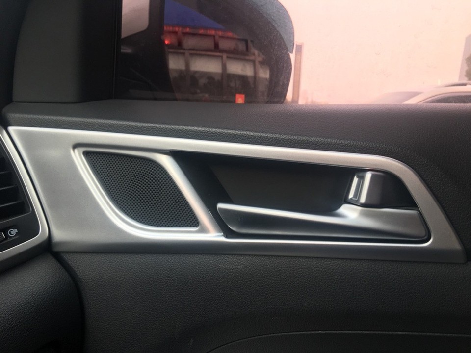 For Hyundai Tucson 2016-2021 Carbon Fiber Inside Door Handle Bowl Cup ...