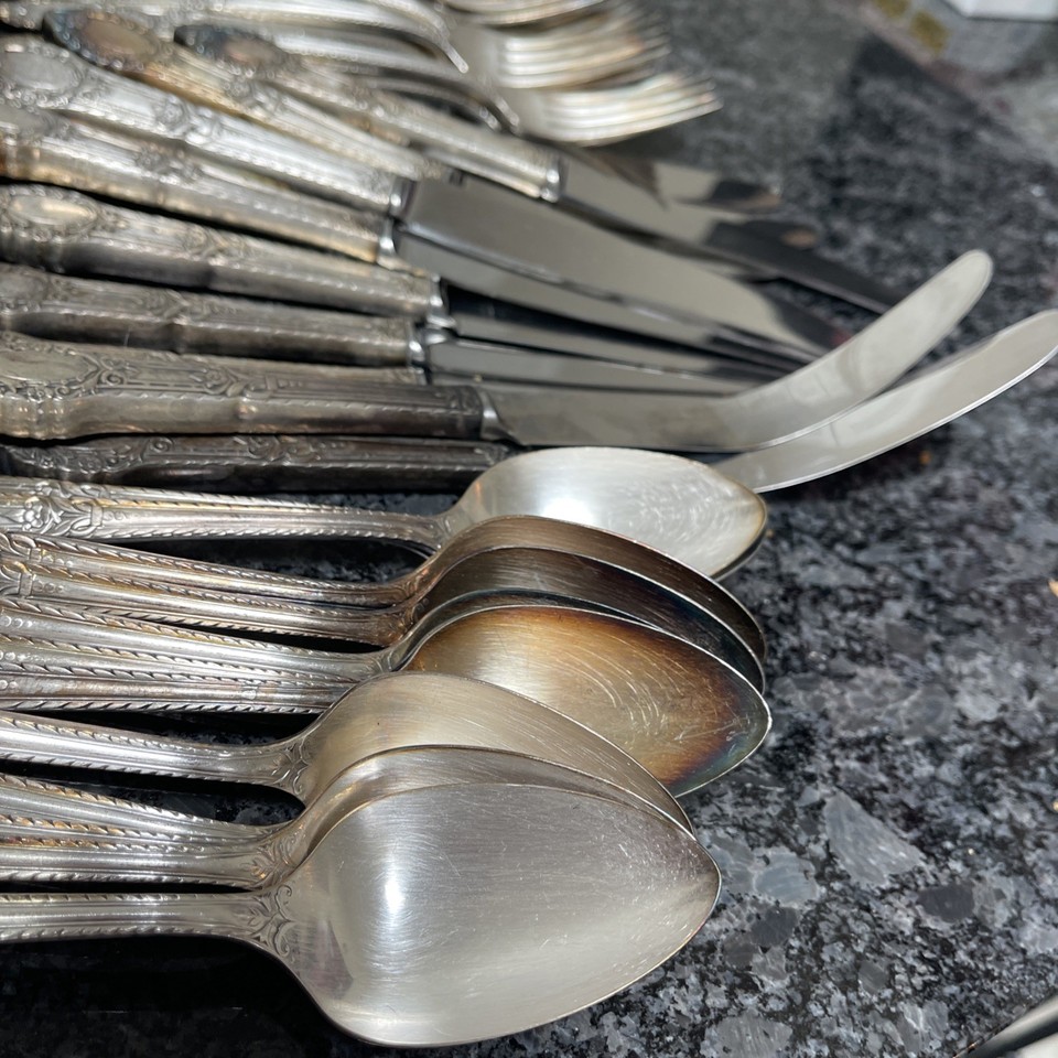 Community Plate Silverware Lot Of 101 Pieces Stainless Silver Plate | eBay