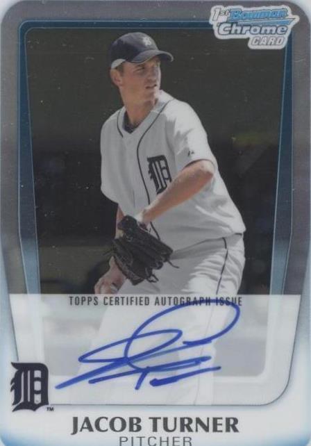 2011 Bowman Chrome - Prospects Autograph Jacob Turner #BCP185 (AU, RC ...