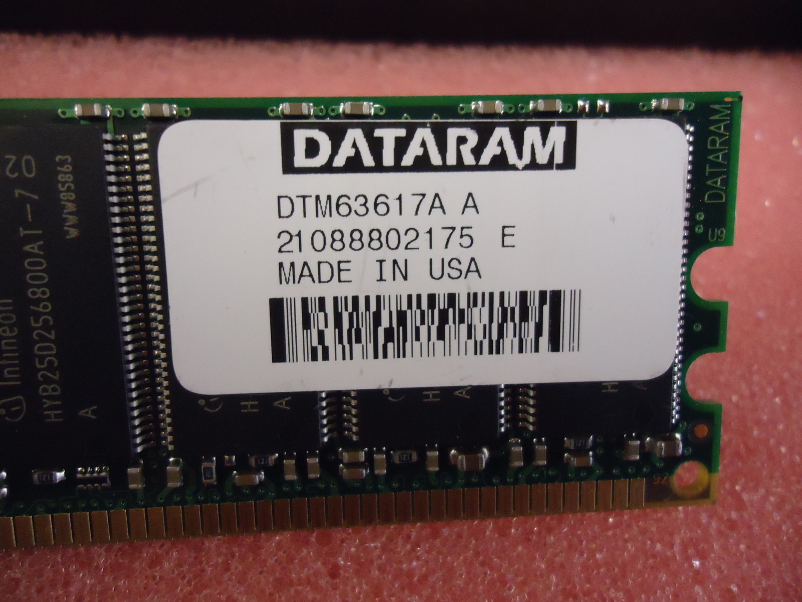 DTM63617A Dataram 512MB DDR PC2100 Memory Module Brand New! | eBay