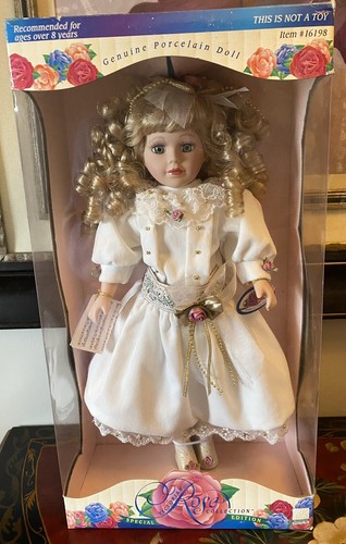 Victorian Rose Collection 17” Genuine Porcelain Doll by Melissa Jane ...