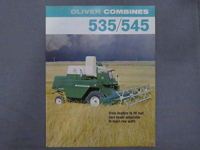 original 1968 Oliver 535 545 Combine sales Brochure Catalog 12 pages | eBay