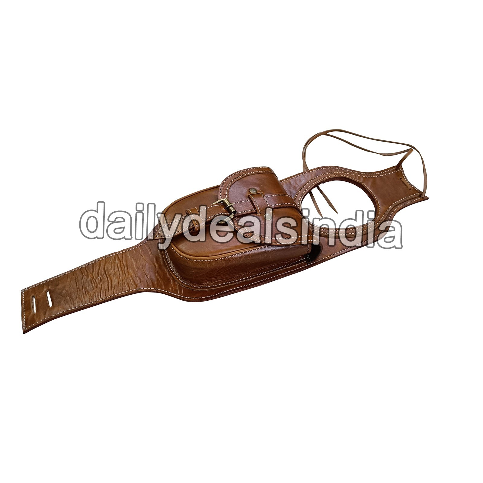 Fit For Royal Enfield Classic Reborn 350 Fuel Gas Tank Belt With Pouch ...