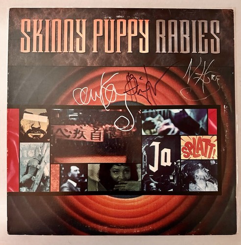 Skinny Puppy Rabies-Signed by cEvin Key-Nivek Ogre-Al Jourgensen-OG ...