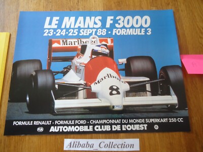 Original Poster F3000 F 3000 Le Mans 1988 Ad ACO 24H Formula | eBay