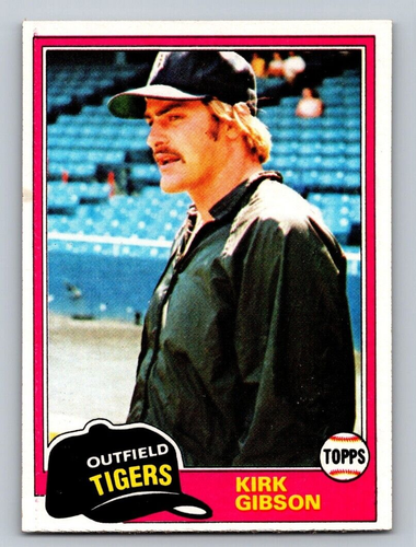 1981 TOPPS Baseball Card Rookie #315 (RC) KIRK GIBSON - Detroit Tigers ...
