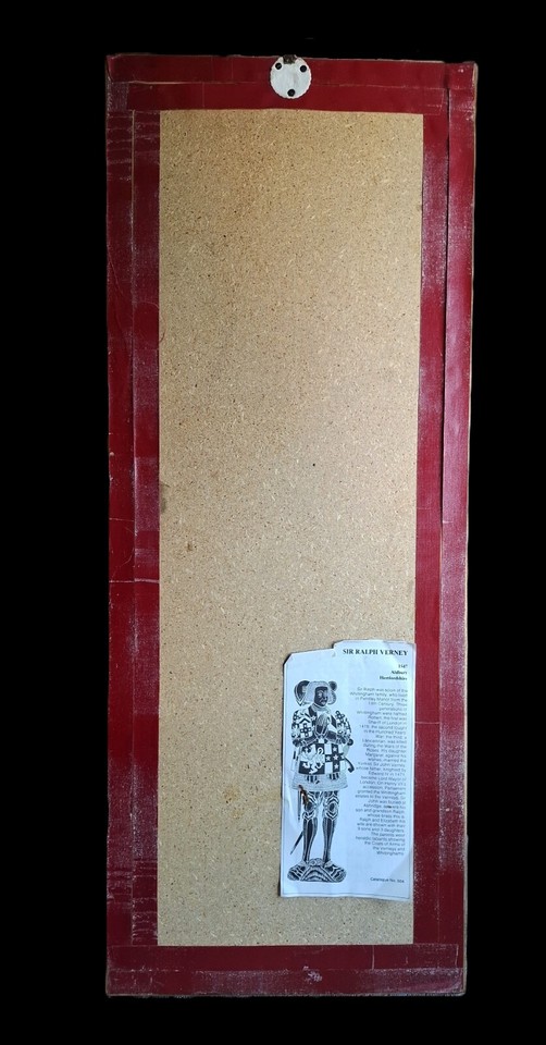Kunstdruck Messingritter Sir Ralph Verney 1547 Holzplatte 70x27x2 ...