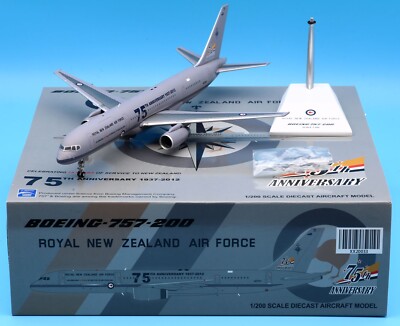 JC Wings 1:200 Royal New Zealand Air Force "75TH" B757-200 Diecast ...