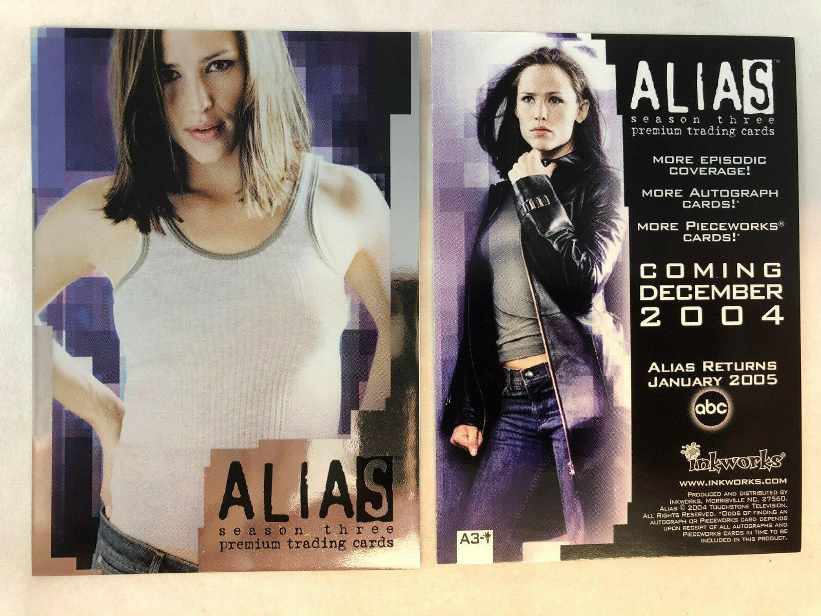 CHEAP PROMO CARD: ALIAS SEASON 3 Inkworks 2004 #A3-i Inkworks Website ...