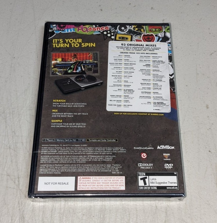 DJ Hero (PlayStation 2, PS2 2009) Brand New Sealed SHIPS FAST!!! | eBay