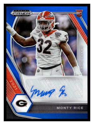 MONTY RICE 2021 PRIZM DP AUTOGRAPH BLUE /149 MON | eBay