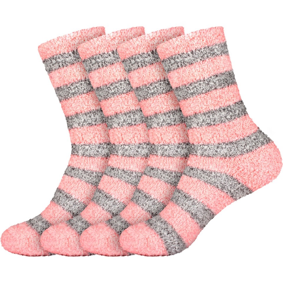 Chirpy Socks - Women's Soft Fuzzy Warm Cozy Striped Fuzzy Socks | eBay