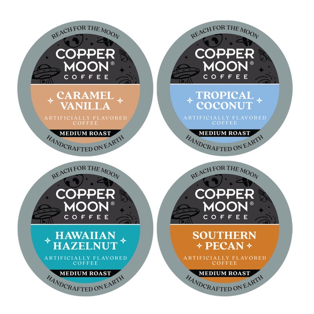 Copper Moon 48ct Flavored Variety Pack Premium Blend Coffee Kosher ...